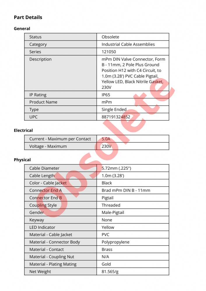 Molex product drawing preview, page 2