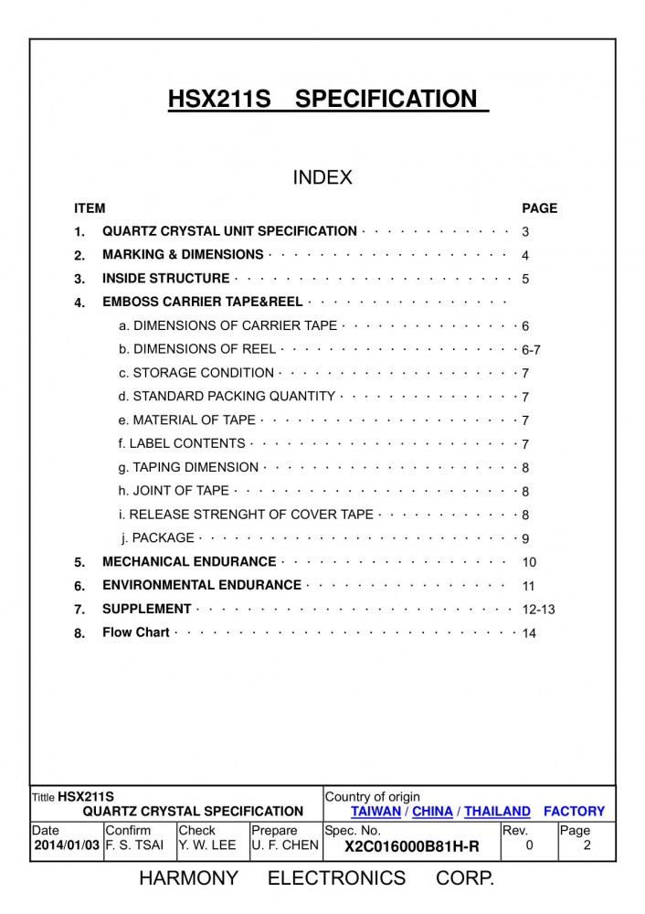 X2C016000B81H-R specification page 2