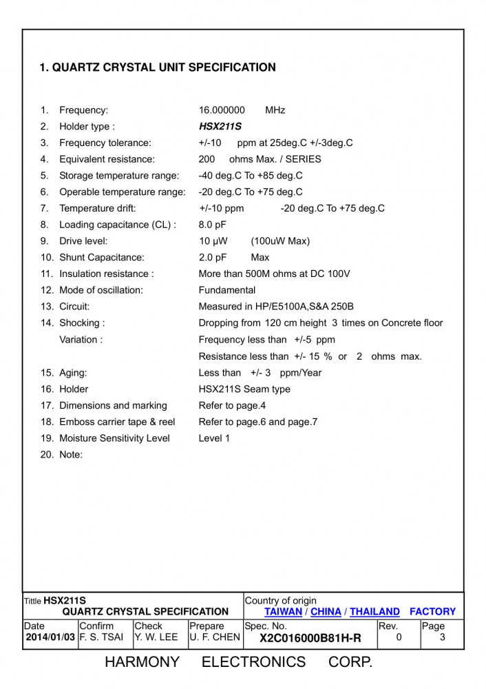 X2C016000B81H-R specification page 3