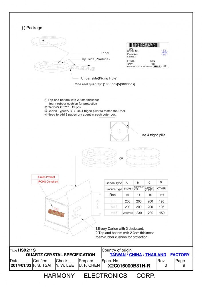 X2C016000B81H-R specification page 9