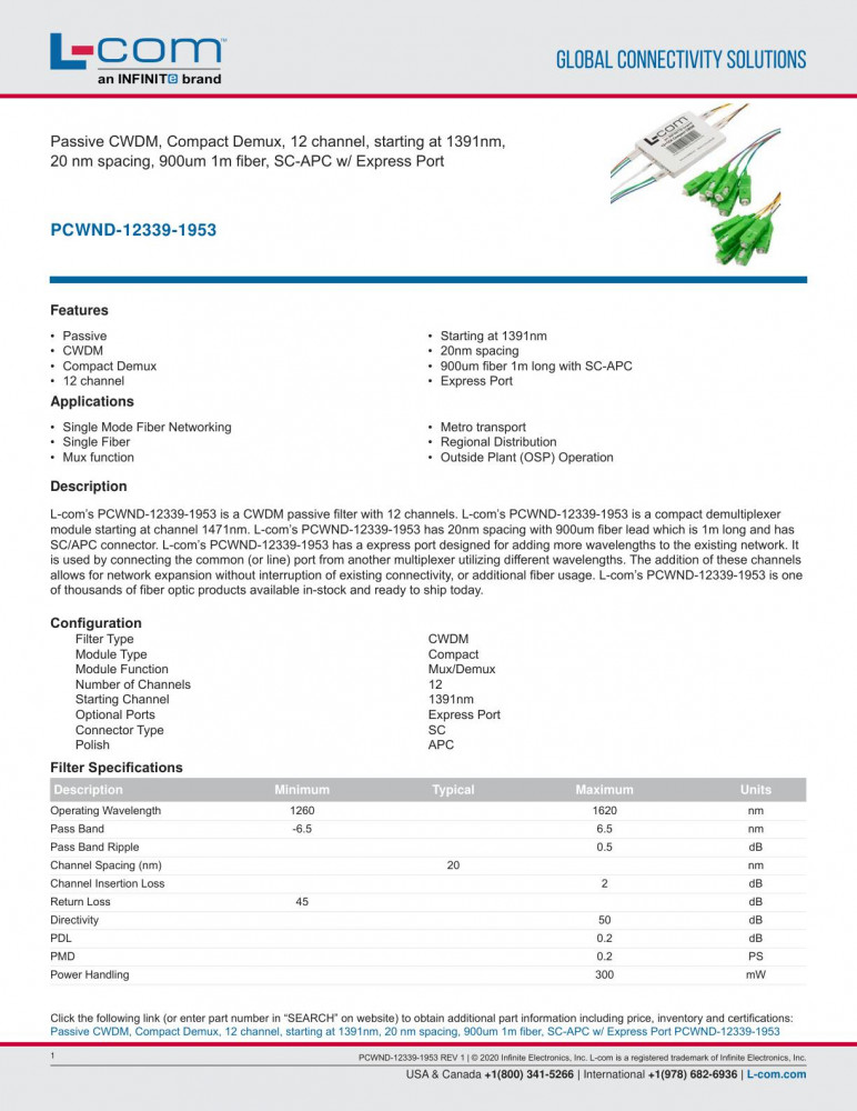 PCWND-12339-1953 technical document page 1