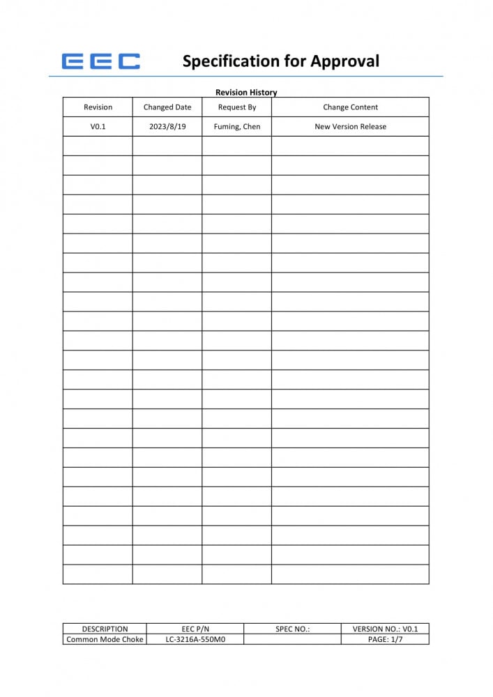 LC-3216A-550M0 electrical specifications and dimensions