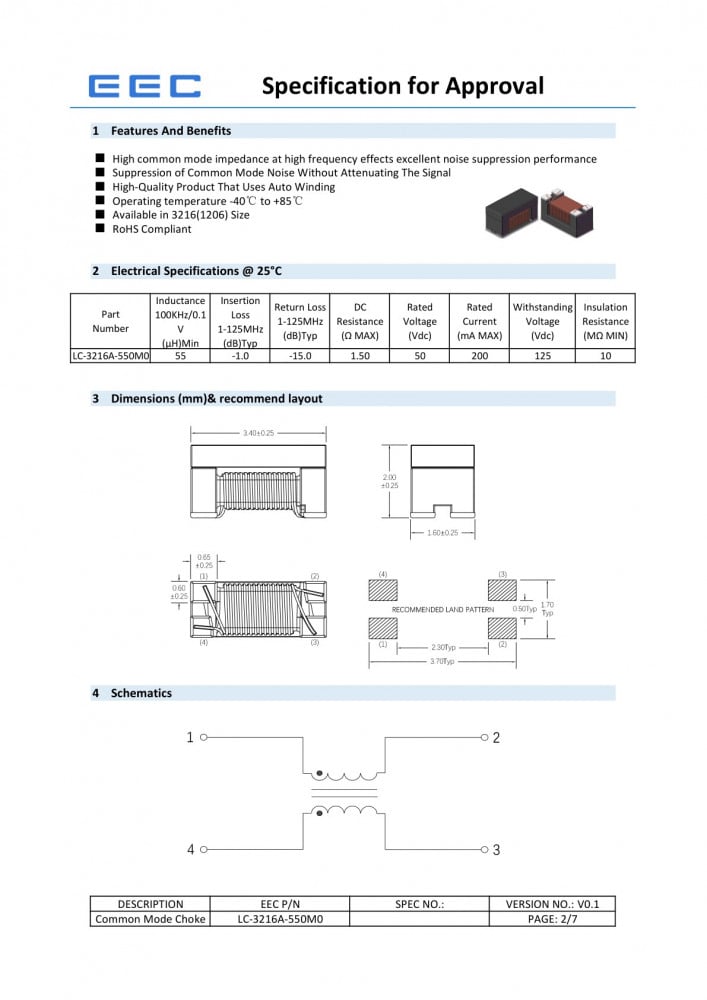 LC-3216A-550M0 performance curves