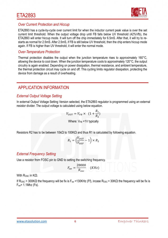 ETA2893 datasheet page 6