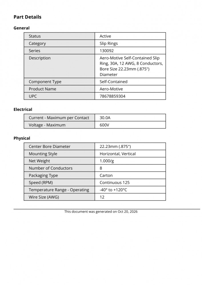 MOLEX 1300920101 product document image, page 2