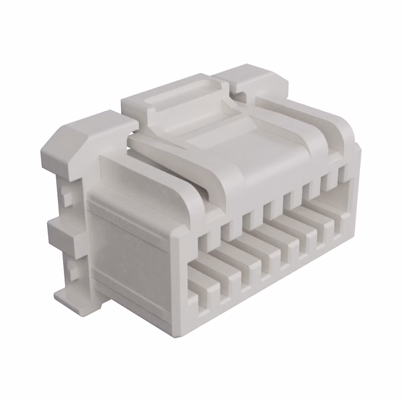 Micro-Lock Plus TPA Type Receptacle Housing, 1.25mm Pitch, Low-Halogen, Dual Row, Positive Lock, 16 Circuits, Natural (White) for sale