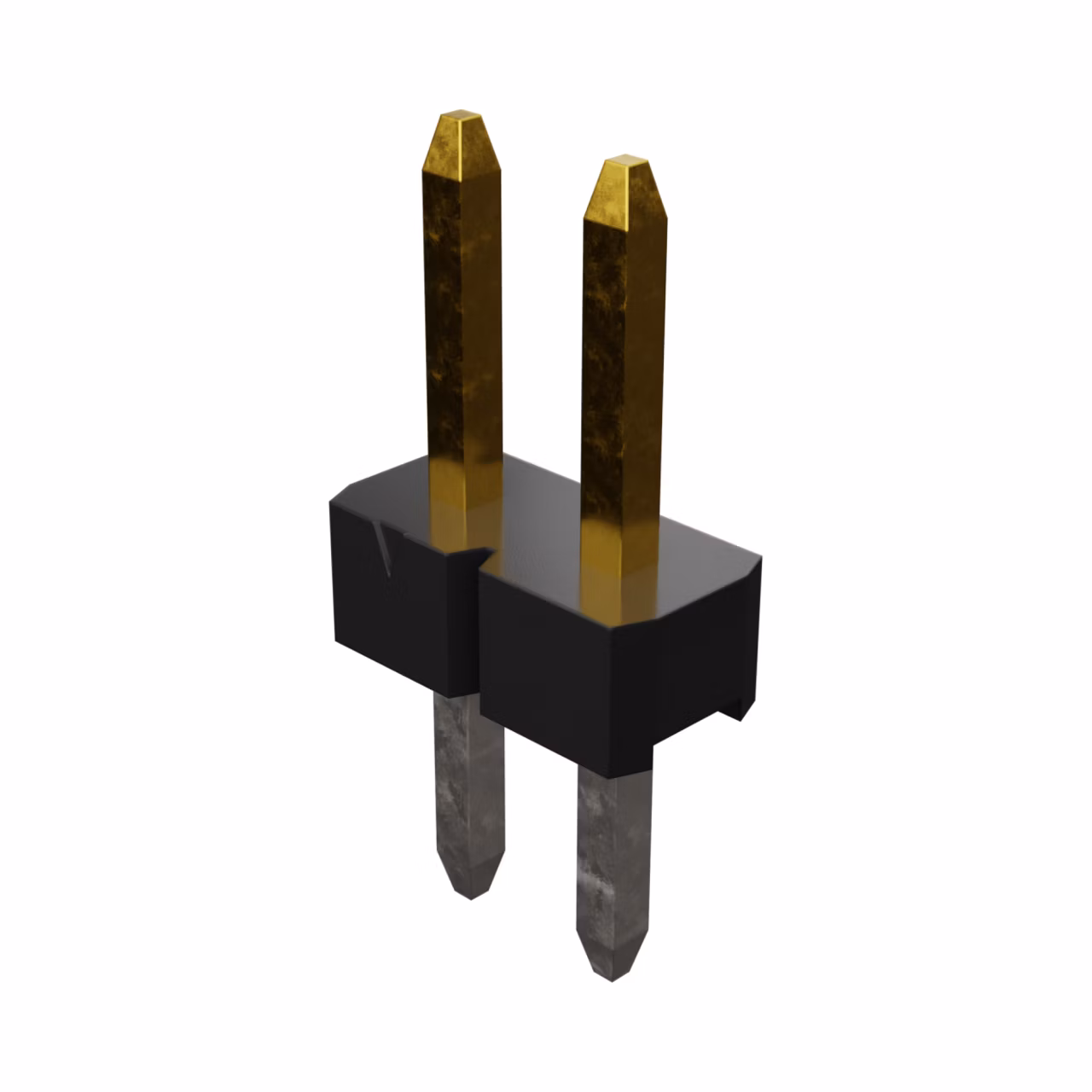 2.00mm Pitch Milli-Grid Header, Vertical, Through Hole, Breakaway, 2 Circuit, 0.50µm Gold (Au) Plating, Mating Pin Length 4.00mm, Tail Length 3.00mm, Lead-Free for sale