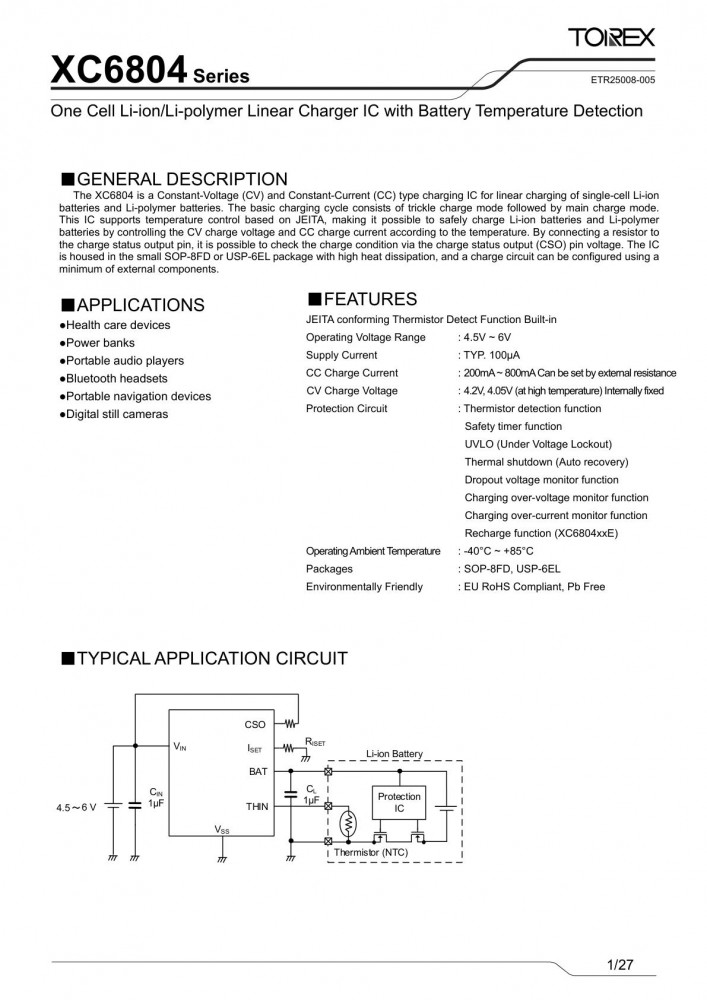 XC6804A4E14R-G datasheet page 1
