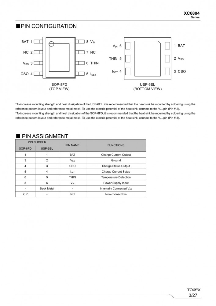 XC6804A4E14R-G datasheet page 3