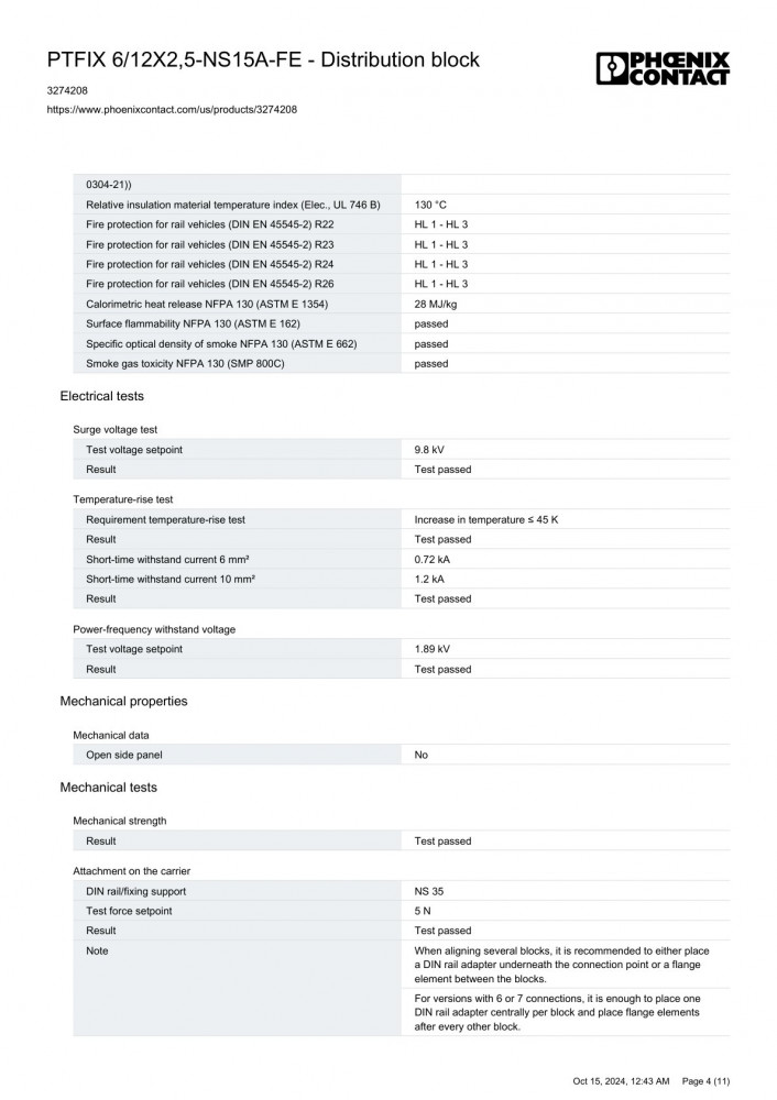 Phoenix Contact 3274208 technical document page 4