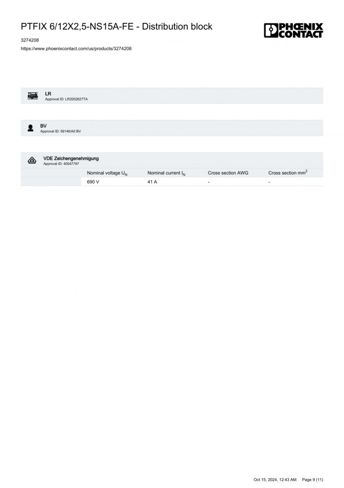Phoenix Contact 3274208 technical document page 9