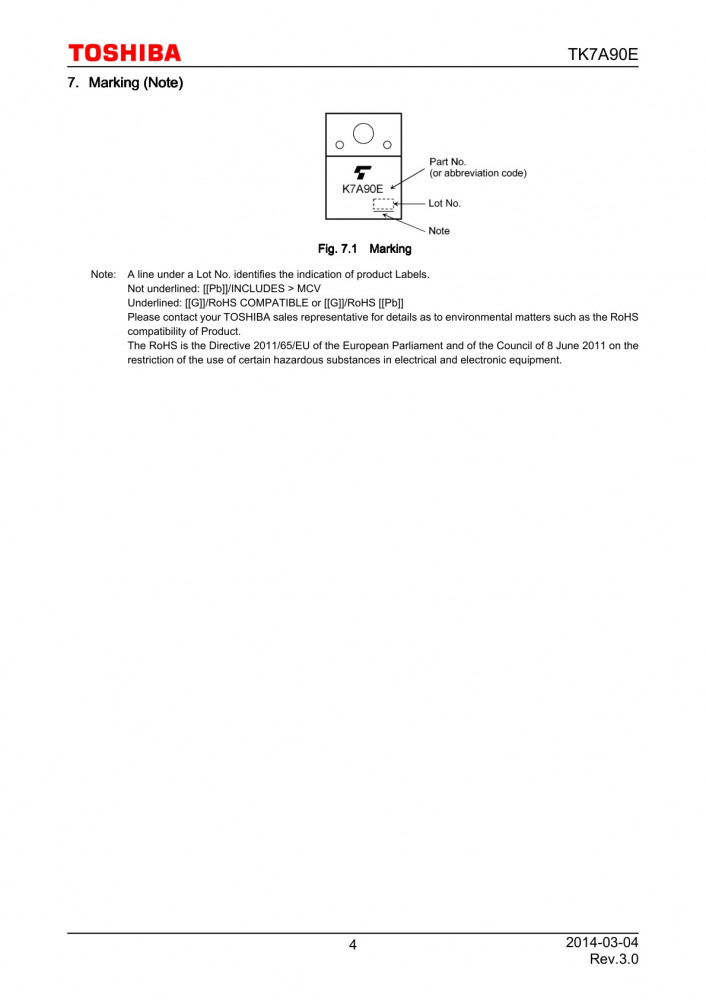TK7A90E datasheet page 4
