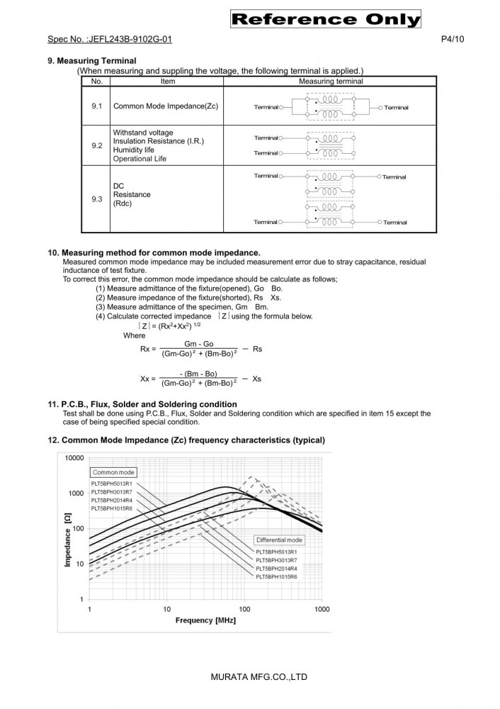 PLT5BPH series specification page 4