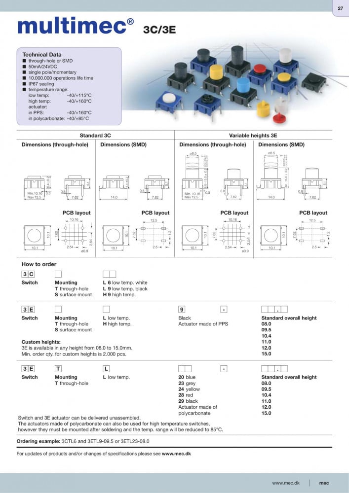APEM Multimec technical document page 2