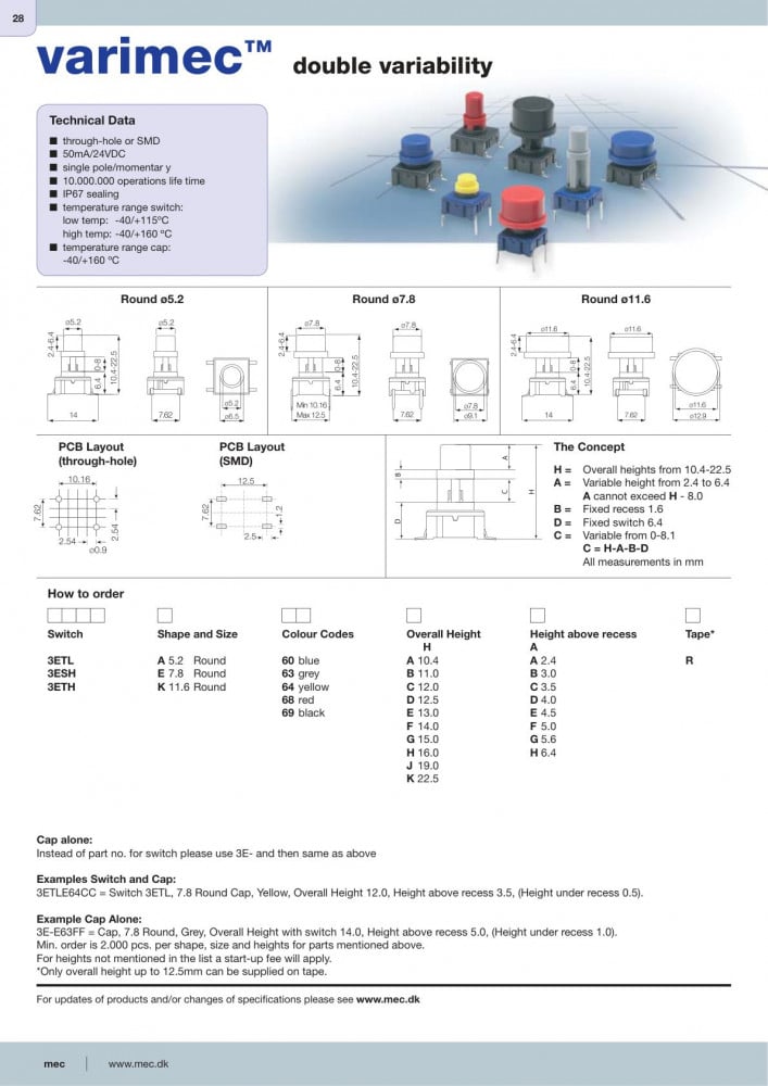 APEM Multimec technical document page 3
