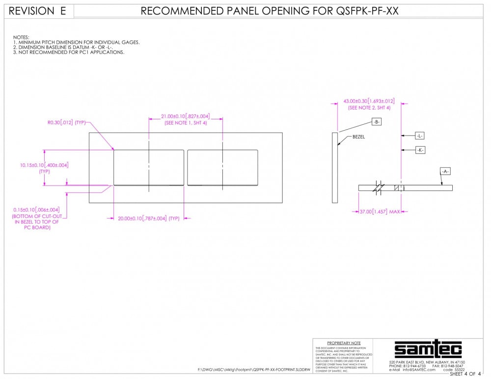 Samtec QSFPK-PF-02 drawing page 4