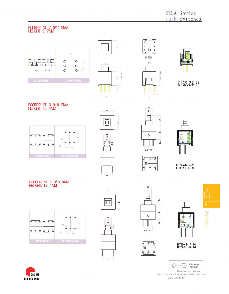 ROCPU BTSA Series datasheet page 6