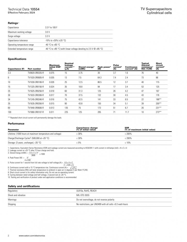 TV1030-3R0106-R technical document page 2