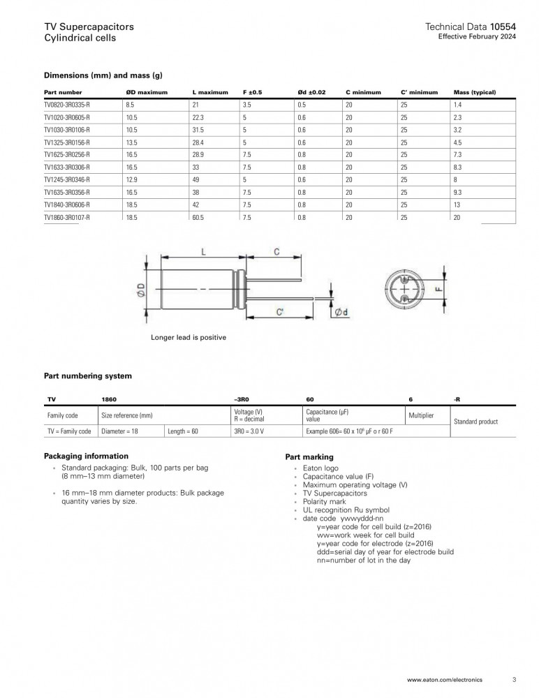 TV1030-3R0106-R technical document page 3