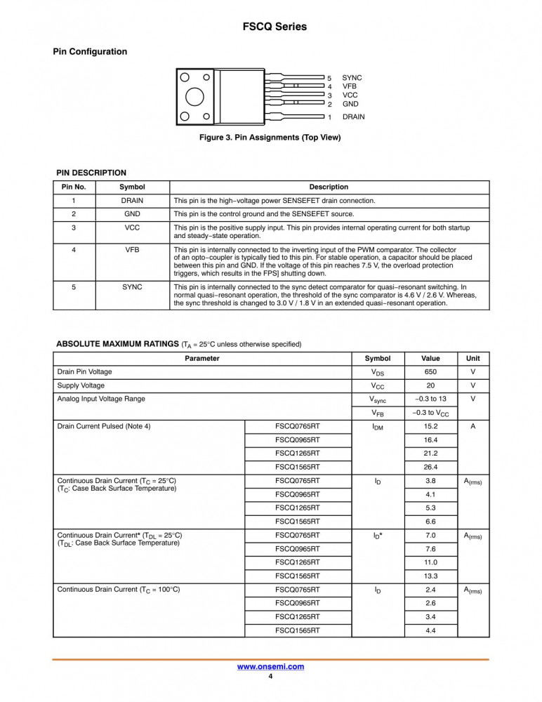 FSCQ series datasheet page 4
