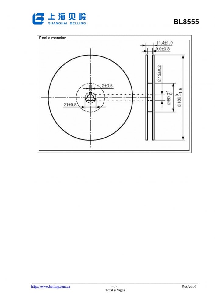BL8555 datasheet page 9