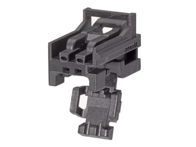 Mini50 Sealed Receptacle, Single Row, without CPA, 10 Circuits, Polarization Option C, Dark Gray