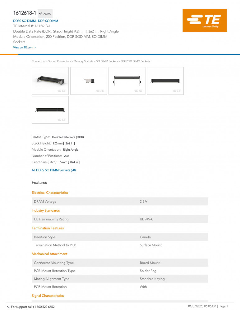 1612618-1 technical document page 1