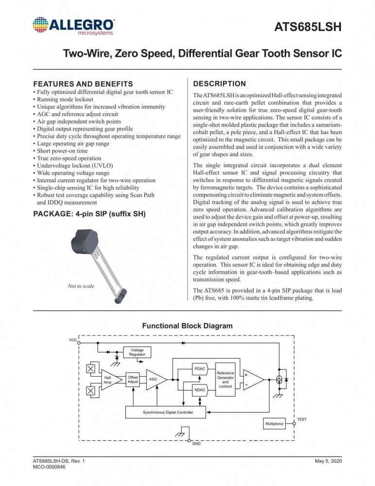 ATS685LSHTN-T datasheet page 1