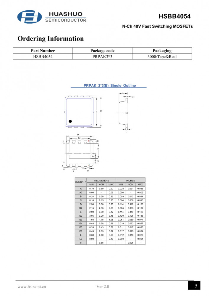 HSBB4054 datasheet page 5