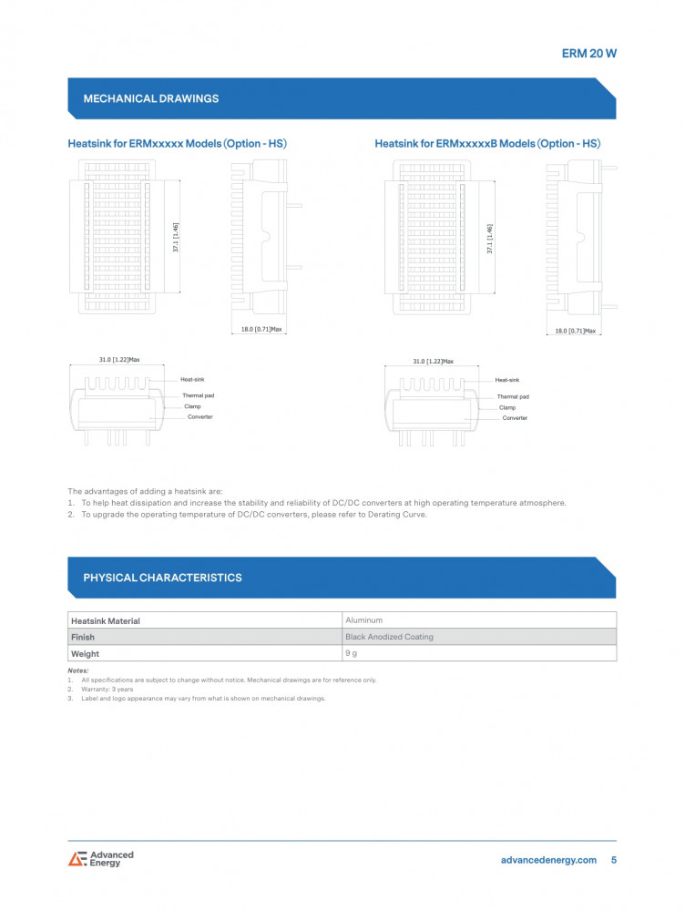 ERM20 railway DC-DC series datasheet page 5