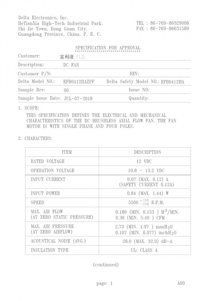 EFB0412HAZPF specification page 3