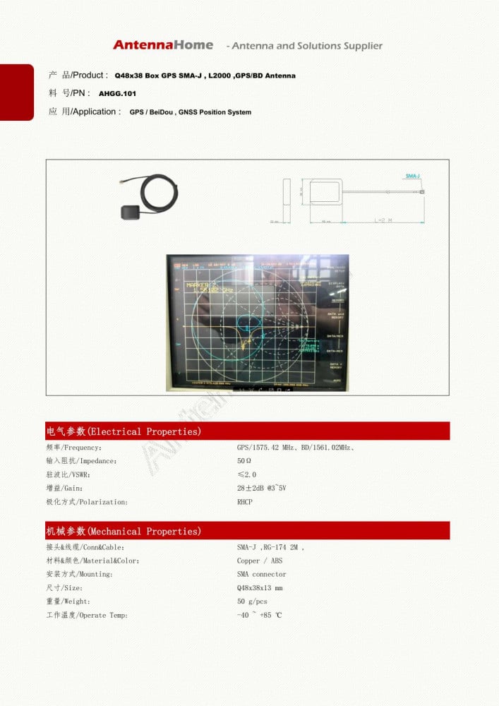 AHGG.101 product documentation page 1