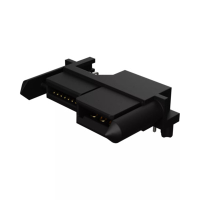 EXTreme LPHPower Receptacle Header, Right-Angle, 2 Power Contacts, 16 Signal Contacts, Select Gold (Au) Plating, for 1.57mm Thick PC Board, with Guide Posts and Press-fit Plastic Pegs for sale
