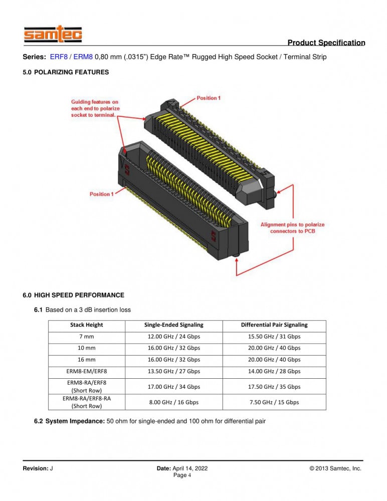ERF8 ERM8 product specification page 4