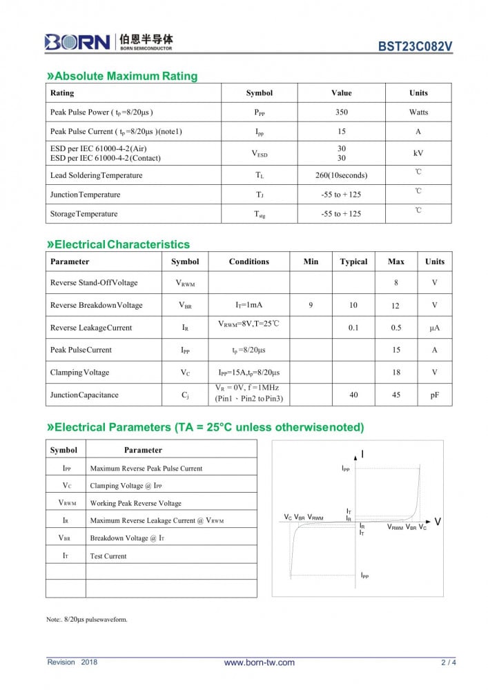 BST23C082V datasheet page 2