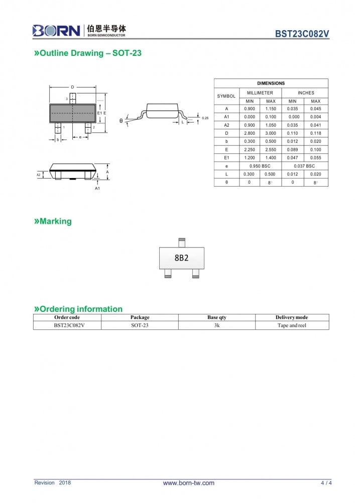BST23C082V datasheet page 4