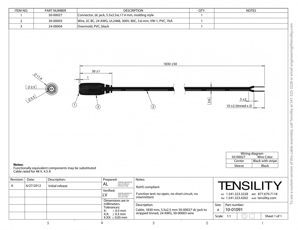 10-01091 product drawing