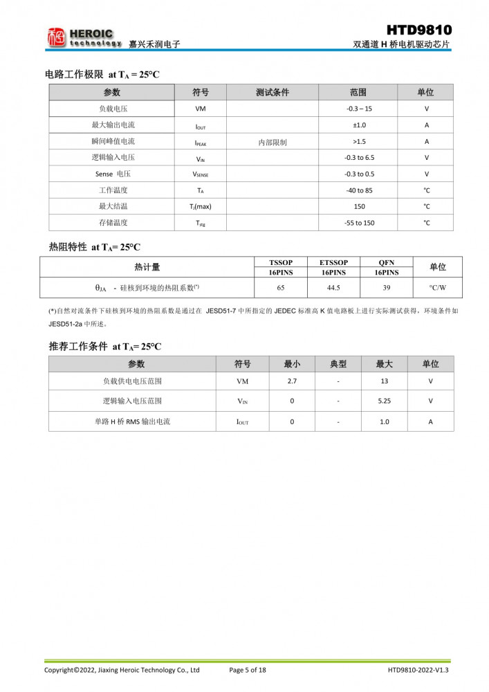 HTD9810TPH datasheet page 5