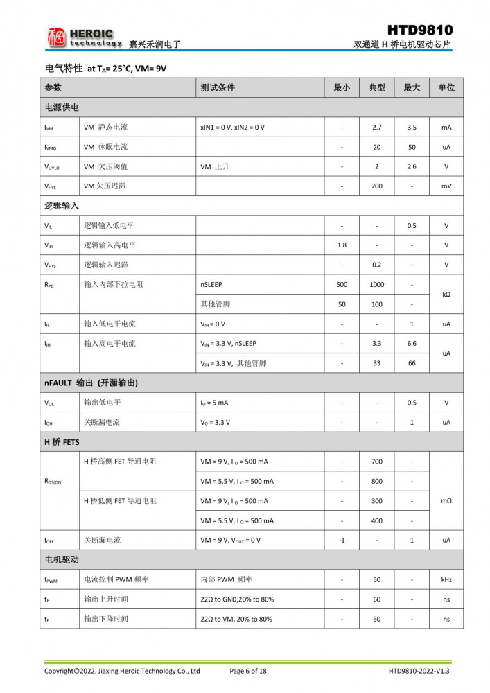 HTD9810TPH datasheet page 6