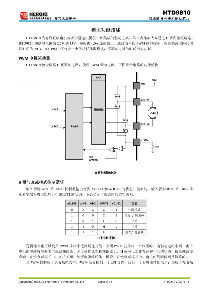 HTD9810TPH datasheet page 8