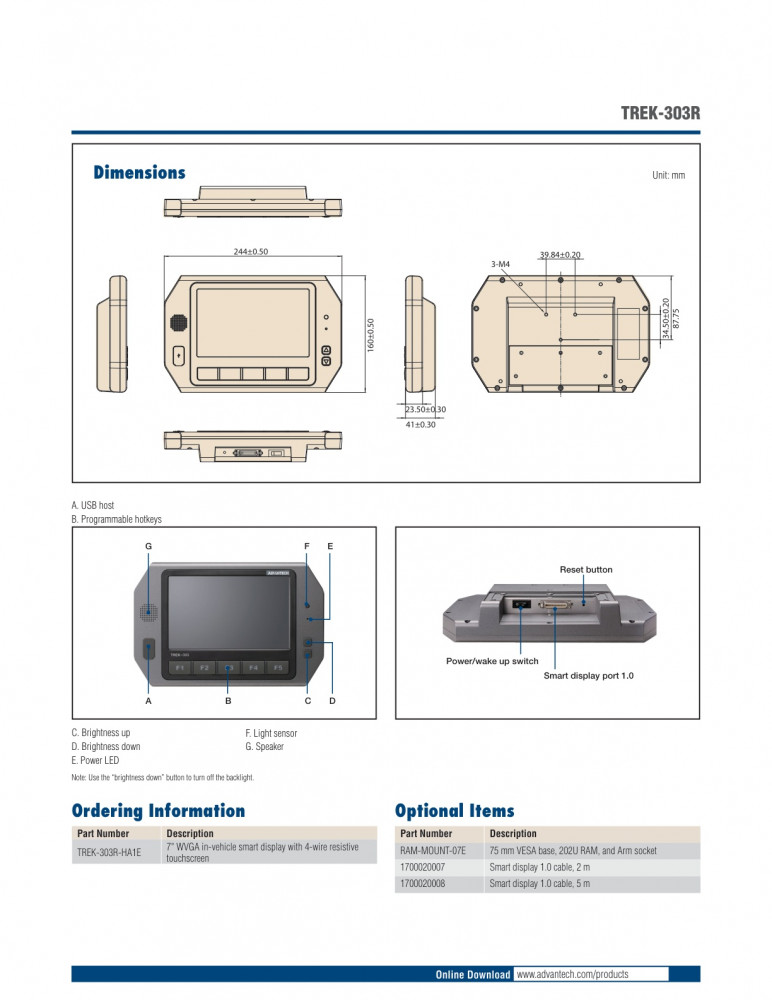 TREK-303 product document page 2