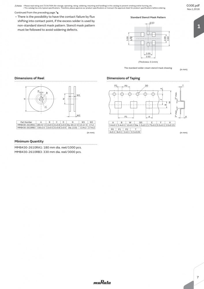 Murata microwave coaxial connector catalog page 9