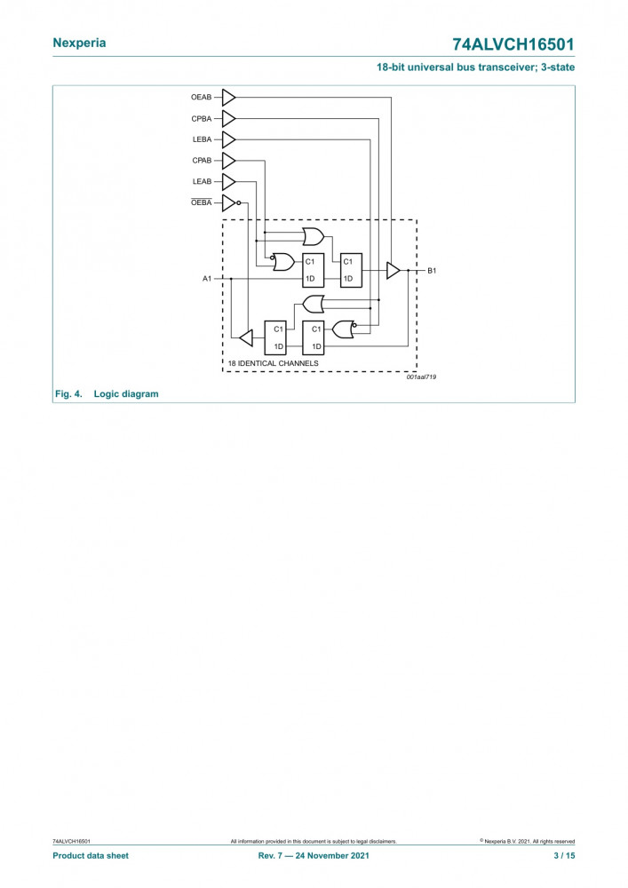 74ALVCH16501 datasheet page 3