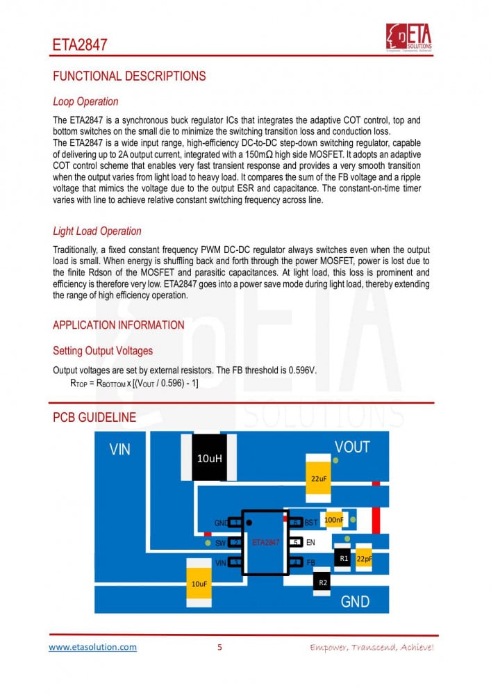 ETA2847S2G datasheet page 5