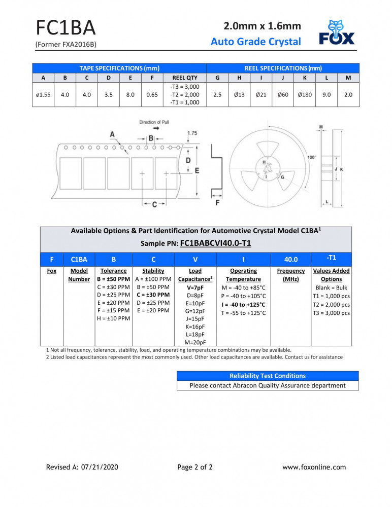 FC1BAEBGI24.0-T1 technical documentation page 2