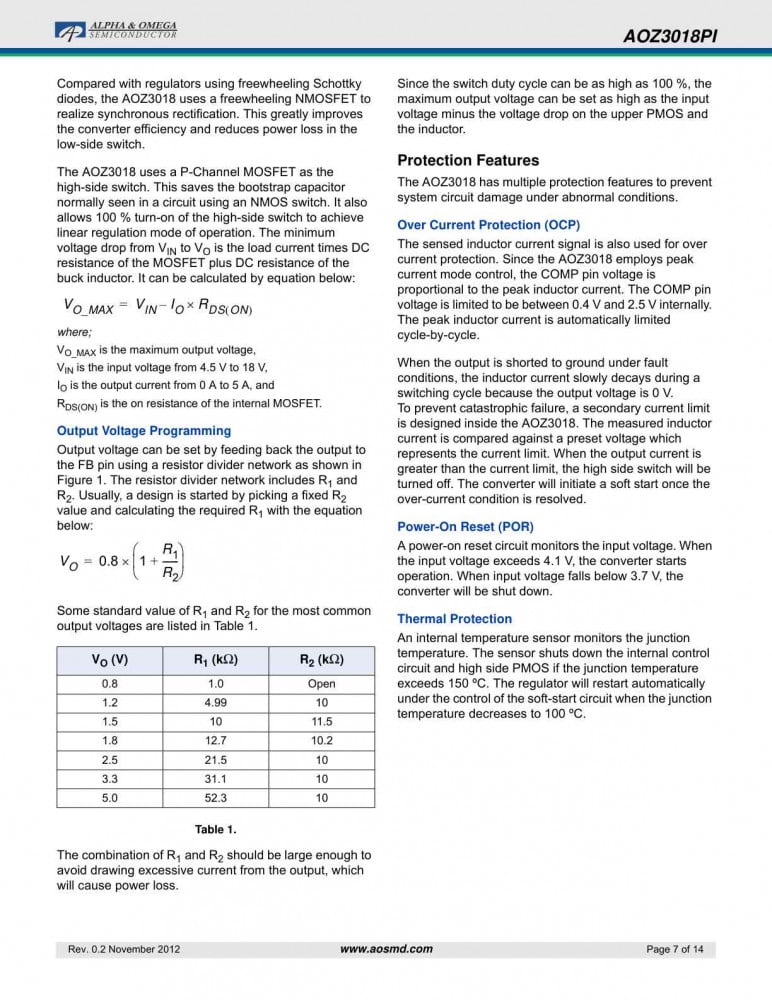 AOZ3018PI datasheet page 7