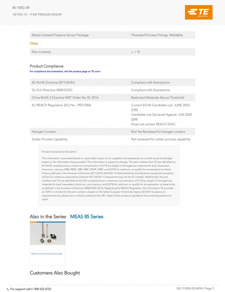 85-100G-5R technical document page 2