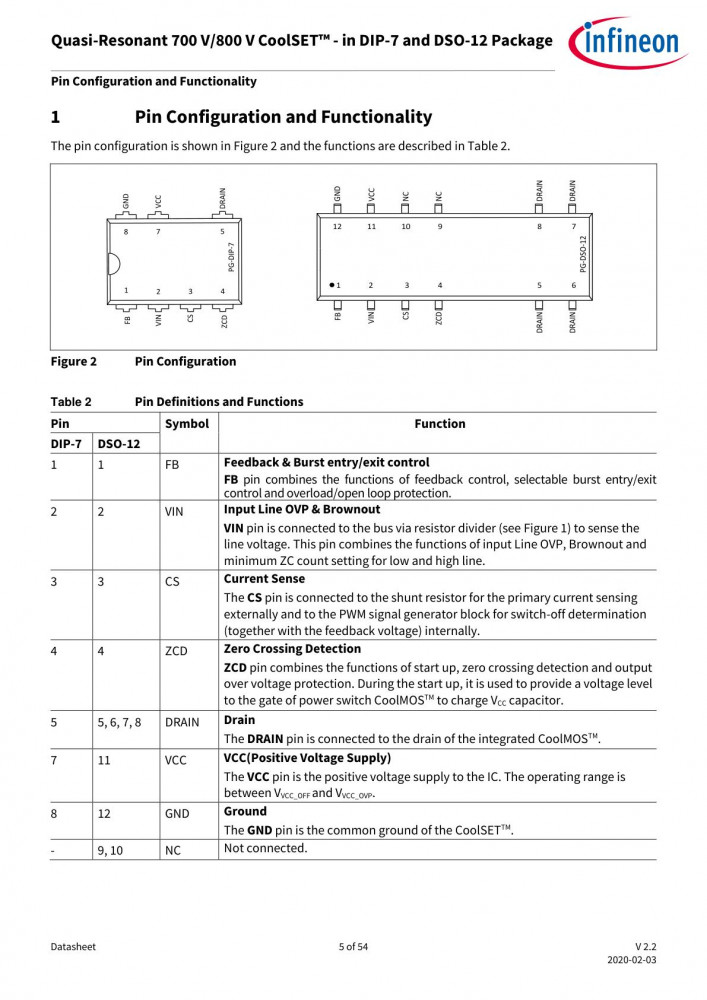 ICE5QR1070AZ technical document page 5