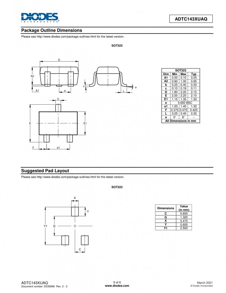 ADTC143XUAQ-13 datasheet page 5
