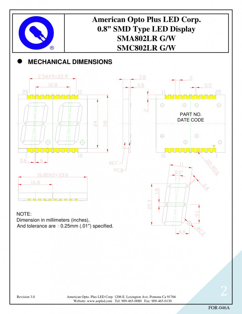 SMC802LR technical document page 2